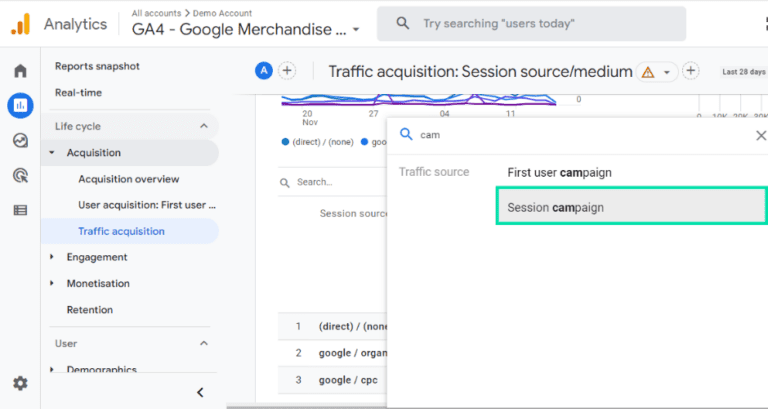 Marketer’s Guide to Acquisition Reports in Google Analytics 4 - Ruler ...